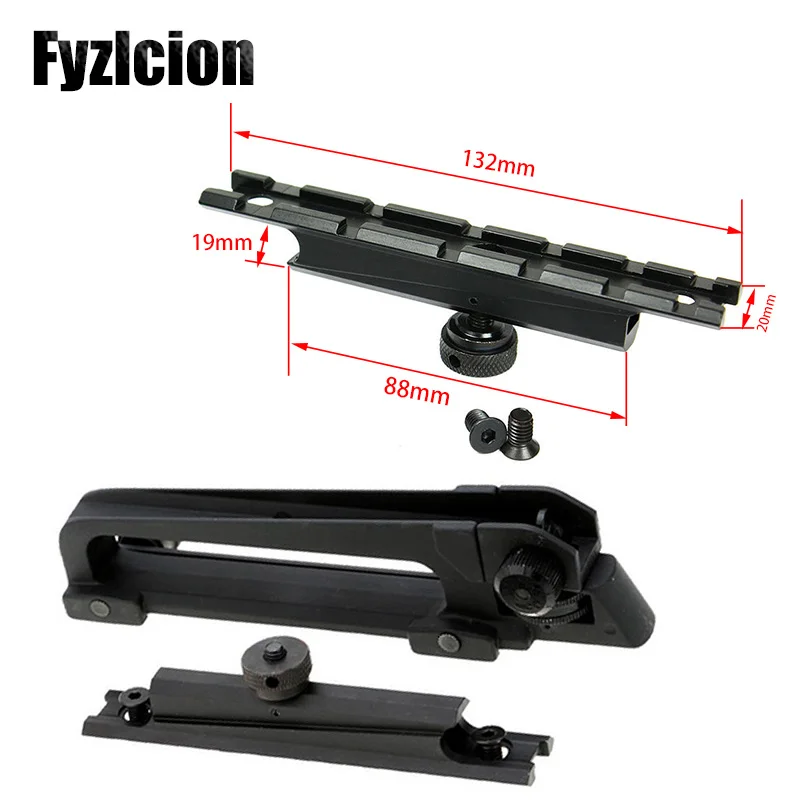 Weaver Accessory Rail 20mm Weaver/Picatinny Rail Carry Handle Mount ...