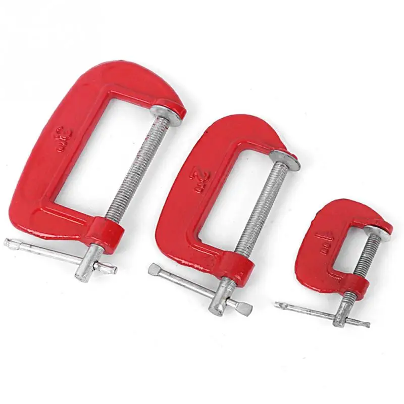 Adjust Heavy Duty G Clamp 1/3inch C/W Soft Jaw Pads 25mm 100mm G Clamp ...