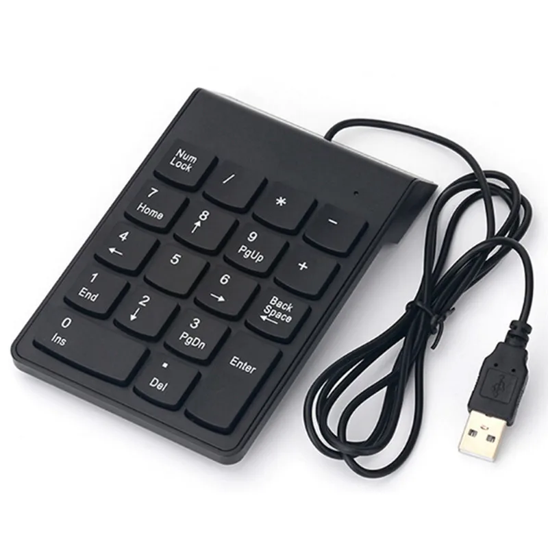 1pcs Numeric Keypad Portable 2 4g Wired Digital Keyboard Usb Number Pad