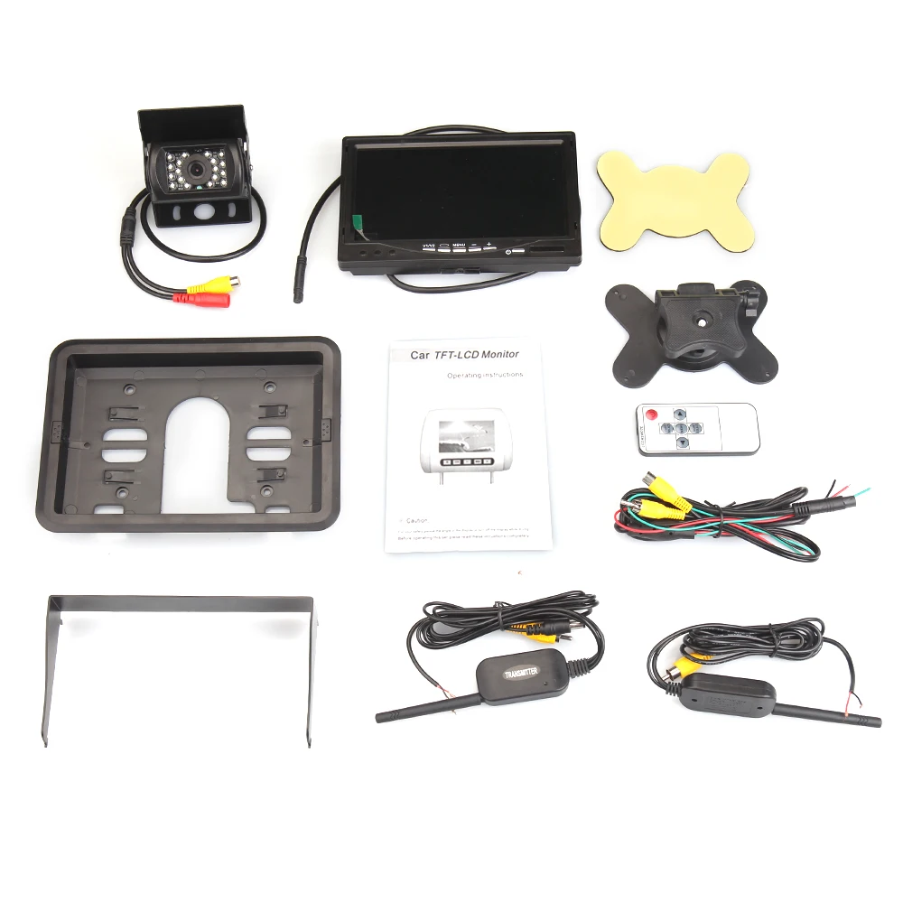 Car Rover Bus Truck Wireless Reverse Camera with 7" LCD Monitor 9 36v ...