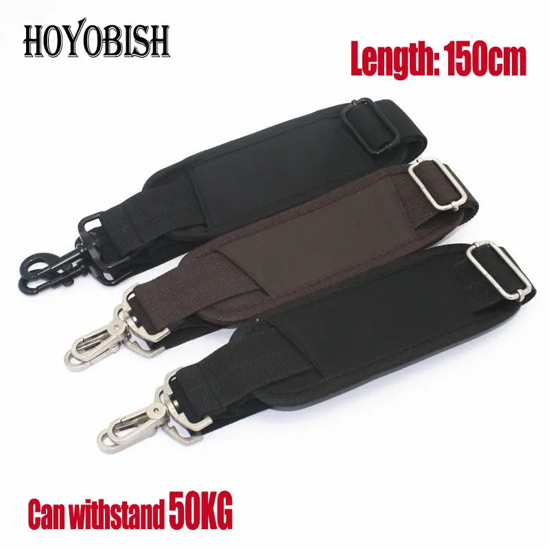 HOYOBISH-Black-Nylon-Bag-Strap-For-Men-Bags-Strong-Shoulder-Strap-Men ...