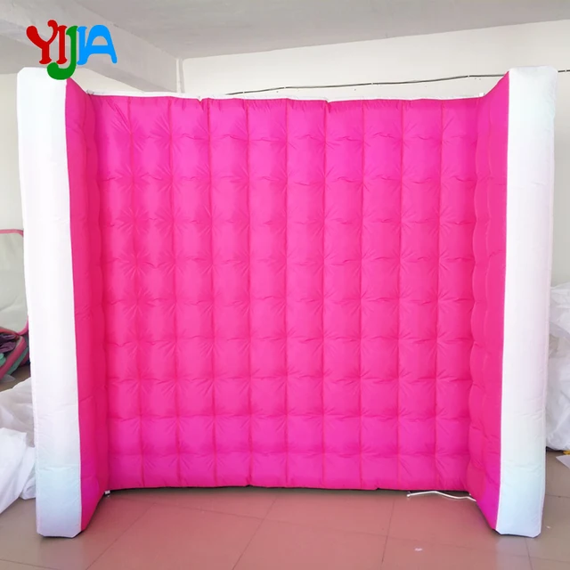 Curve Wall Multi Color With White Inflatable Wall backdrop with LED ...