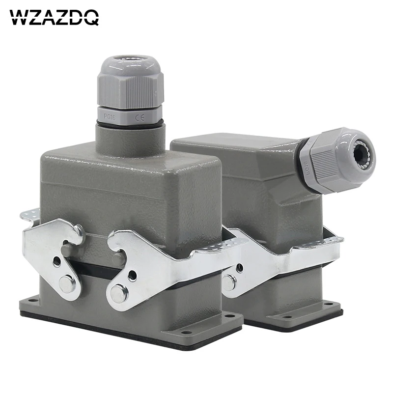 Rectangular heavy duty connector HE 010 core industrial waterproof ...