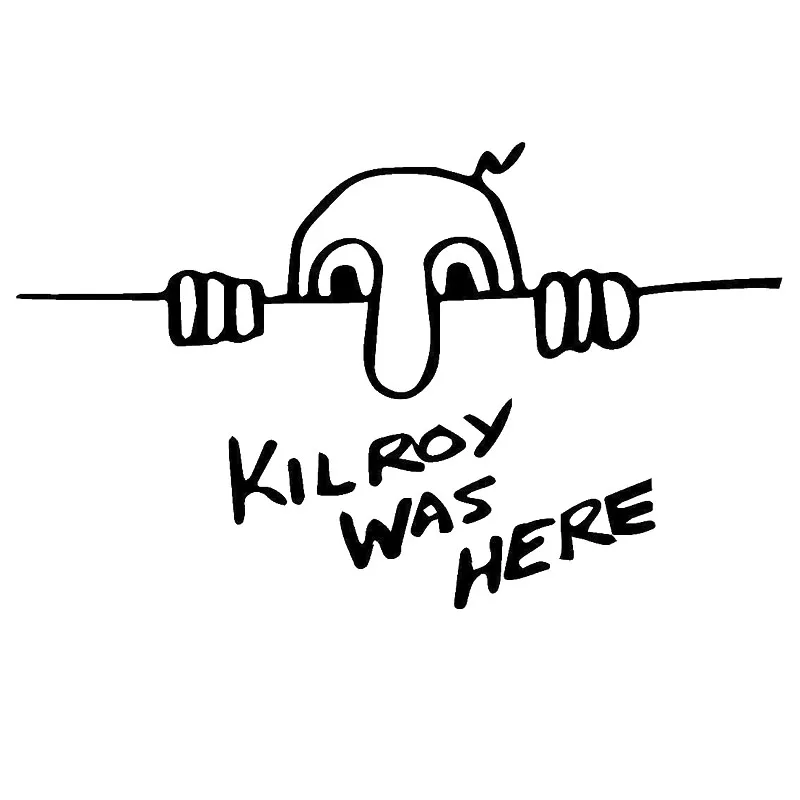 15X9-3CM-KILROY-WAS-HERE-ADHESIVE-Lovely-Vinyl-Decal-Car-Sticker-Car ...