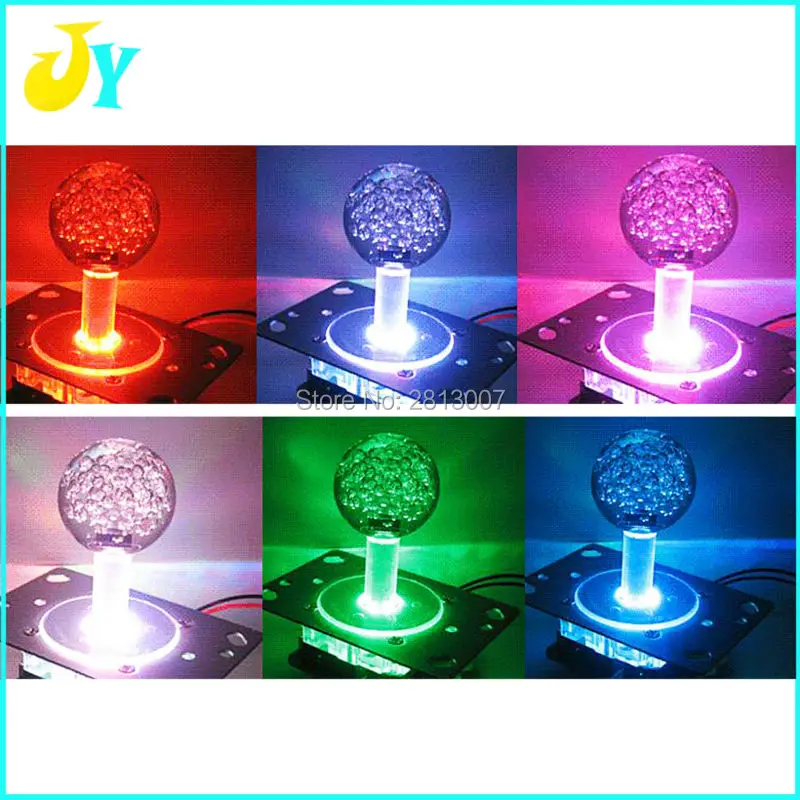 Free-shipping-Arcade-LED-Joystick-with-40mm-Crystal-Babble-ball-top ...