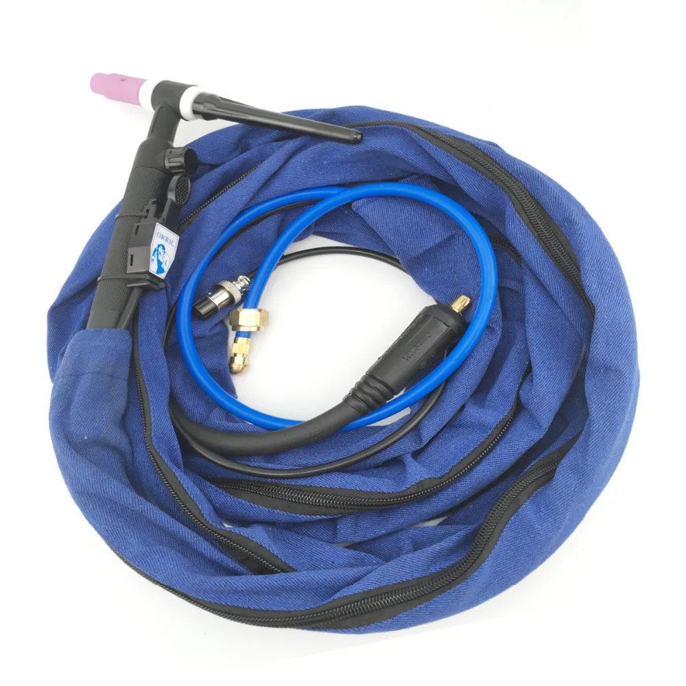 TIG WIG Welder Torch Air Cooled Flex Head Gas Valve WP-17FV 150Amp ...