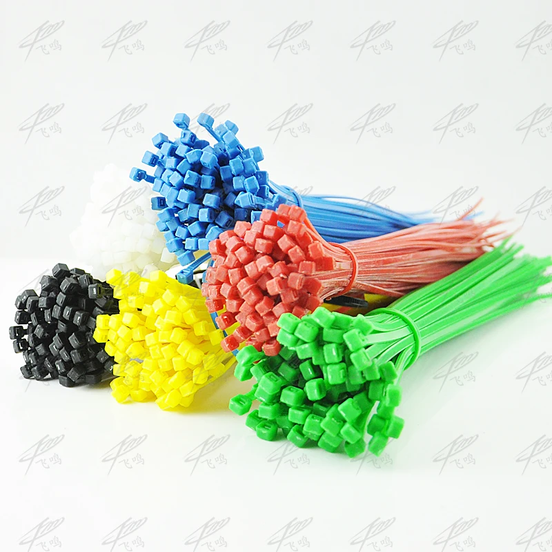 4*300mm Self-locking Nylon Cable Ties 100pcs/pack Colorful Cable Zip ...