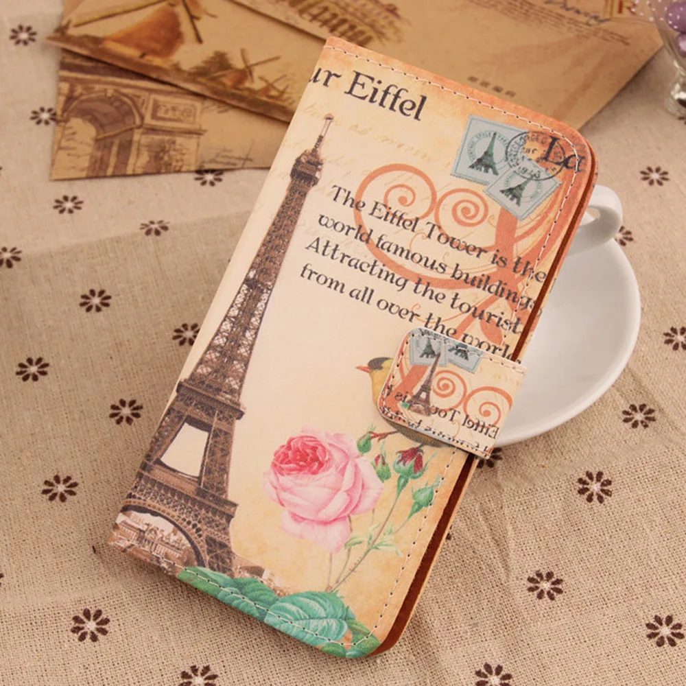 AIYINGE Book Style Cell Phone Case Wallet Bags PU Leather Cover For BQ ...