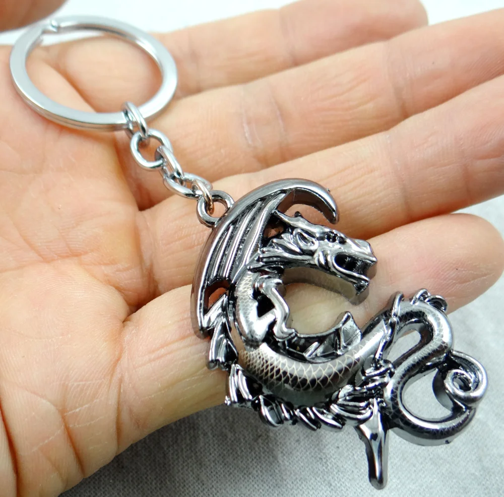 1pcs Fashion Creative Key Chain Ring Keyring Dragon Keychain Pendant ...