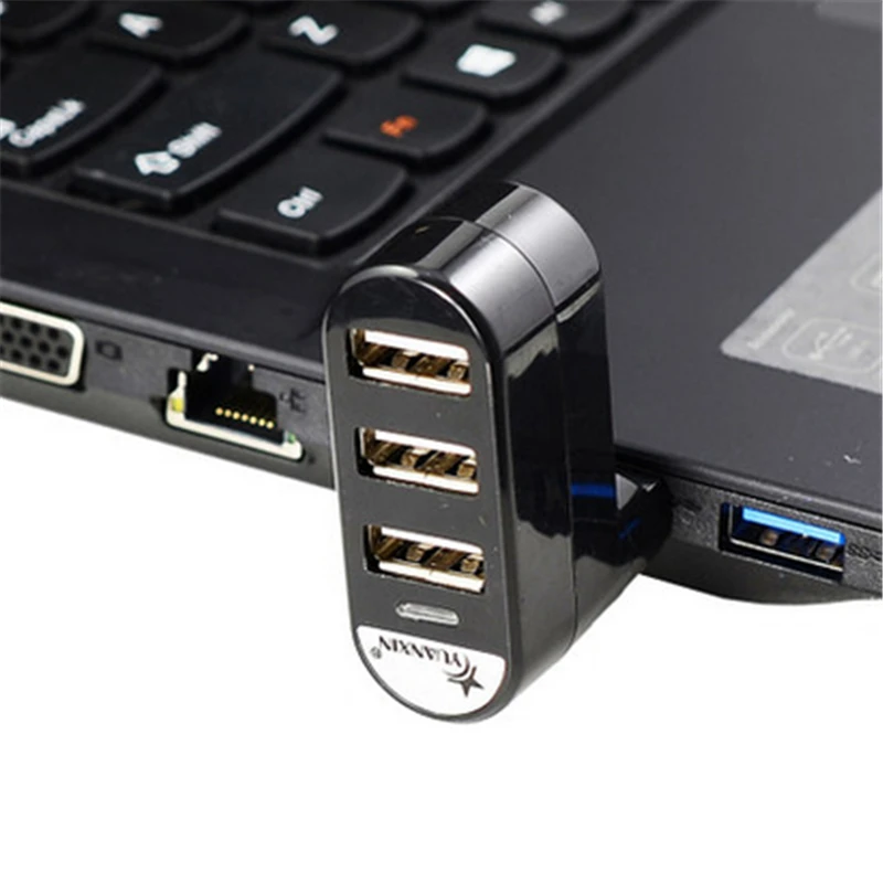 Portatil 3 Port Laptop Usb Splitter Notebook Computer Micro Wireless ...