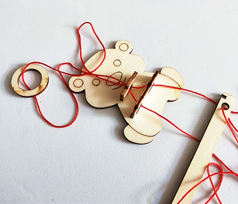 Monday Kids Funny Kids DIY Educational Science Kit Bear Climb Rope Game ...