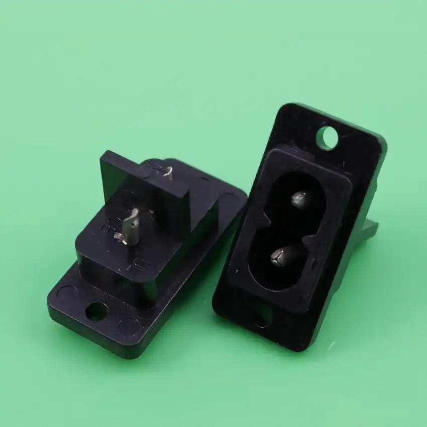 GD PARTS PCB Mount Power Socket IEC320 C8 Mains AC Power Connector ...