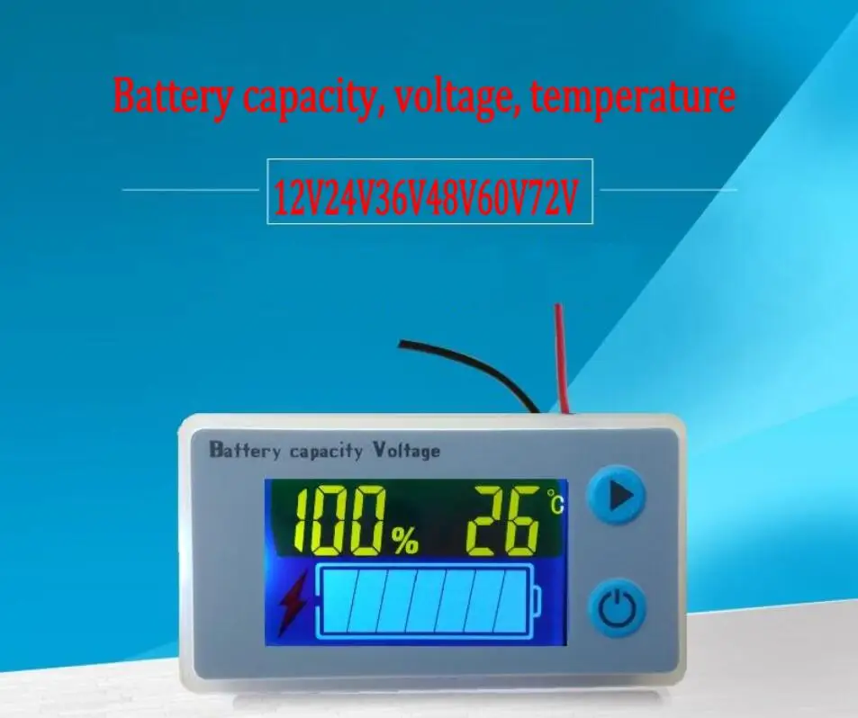 DC 10V~100V Universal Acid Lead Lithium Battery Capacity Indicator ...