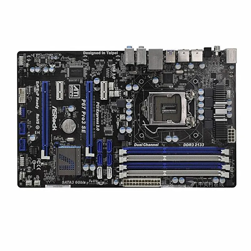 For Asrock P67 Pro3 SE Original Used Desktop Motherboard P67 Socket LGA ...