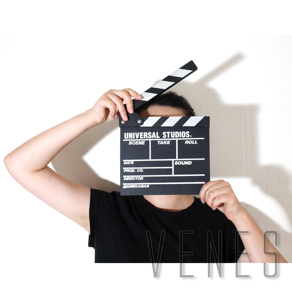 Wooden Director Video Scene Clapper board Film Movie Skateboard Cut ...