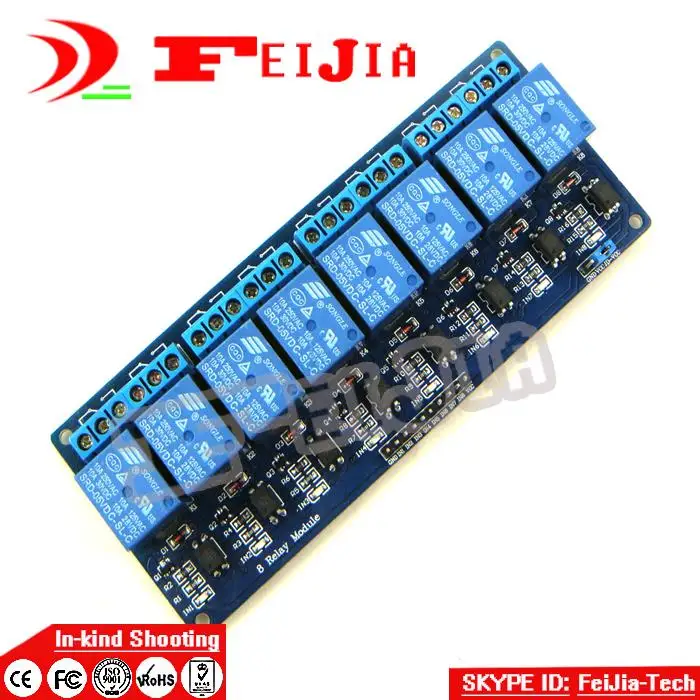 5PCS-8-channel-8-channel-relay-control-panel-PLC-relay-5V-module-for ...