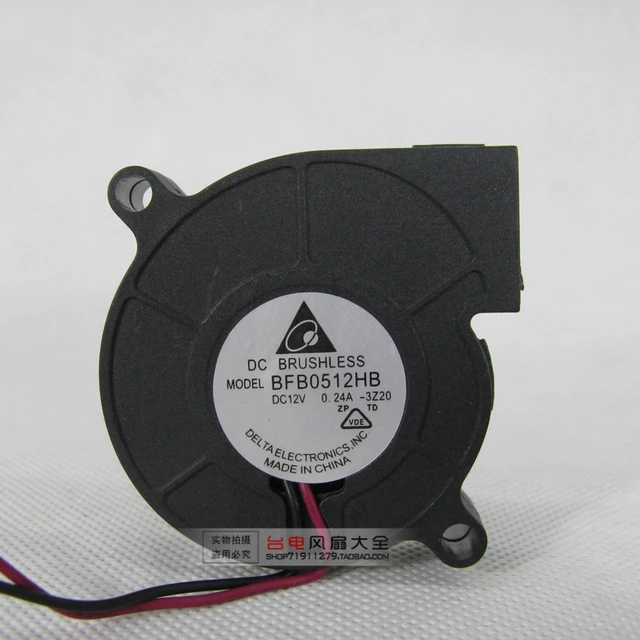 Original 5cm turbo blower BFB0512HB 12V 0.24A 50*15MM silent cooling fan - laptop-motherboards.com