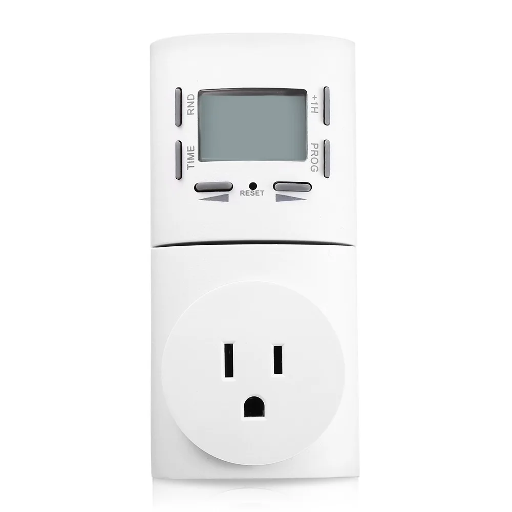 7 day Digital Programmable Smart Wall Socket Plug in Timer Switch LCD ...