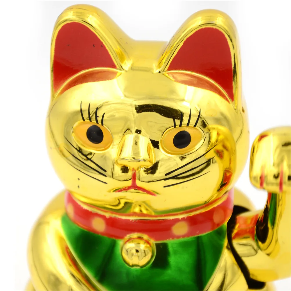 Chinese Lucky Wealth Waving Cat Gold Waving Hand Cat Feng-Shui Lucky ...