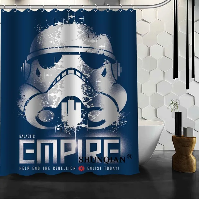 Aliexpress.com : Buy Star Wars Shower Curtain High Quality Bath screens ...