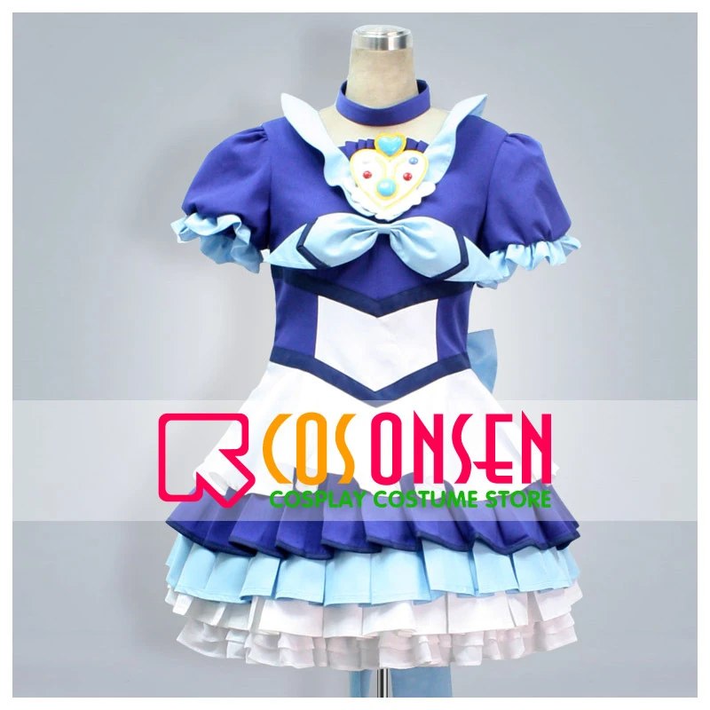 Cosplayonsen Suite Precure Cure Beat Siren Cosplay Costume Blue Dress ...