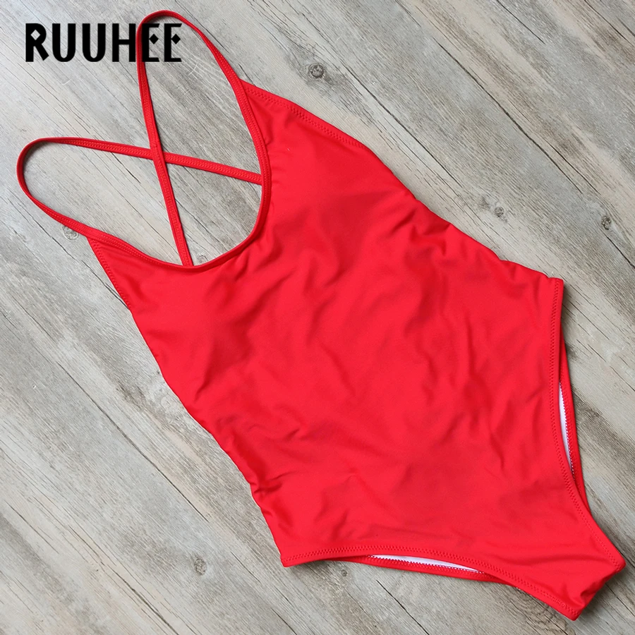Ruuhee 2017 Swimwear Women One Piece Swimsuit Bodysuit Bathing Suit