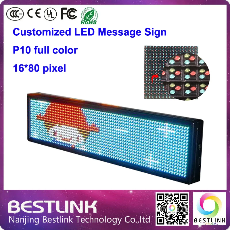 outdoor led taxi top led advertising panel 16*80 Pixel p10 outdoor led ...