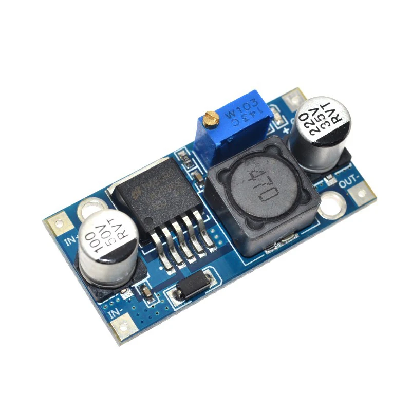 LM2596S ADJ regulador de voltaje ajustable, placa de módulo de fuente de alimentación 3A ...
