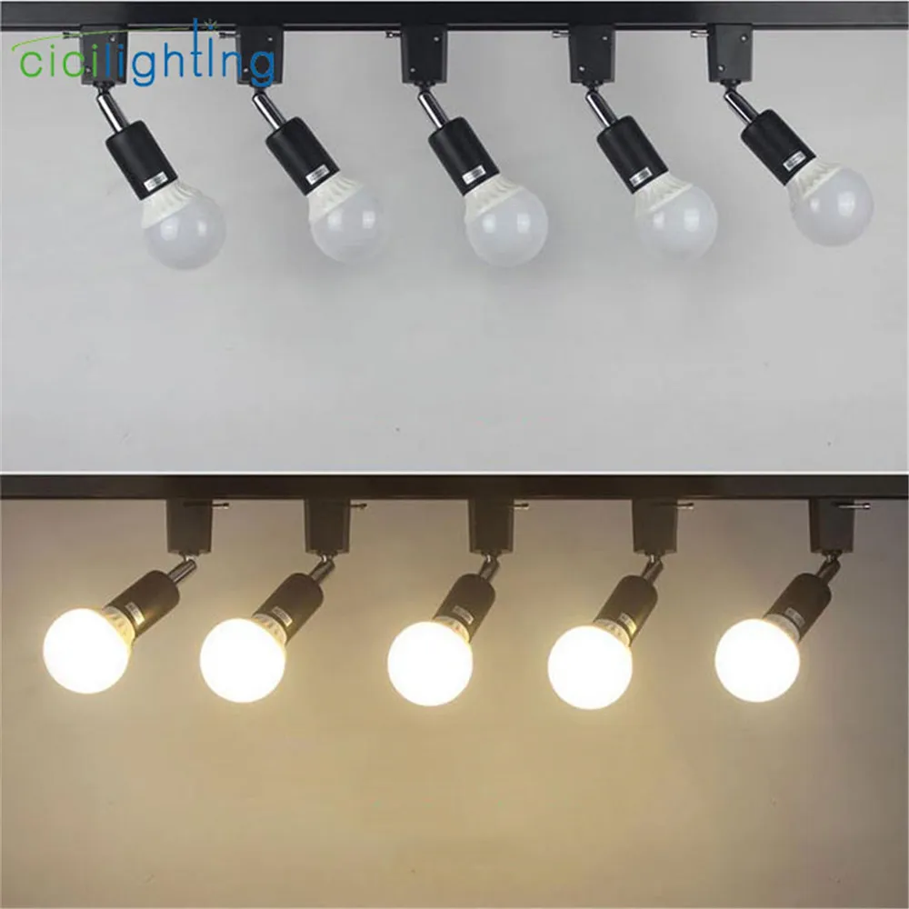 Loft Minimalist E27 track light Universal connector direction adjusted ...