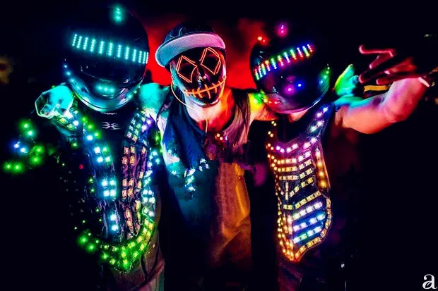 LED costumes dance stage props fluorescence luminous electro optic ...