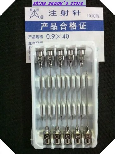 10Pcs-Lot-0-9x40mm-Stainless-Steel-Syringe-Needle-Dispensing-Needles ...
