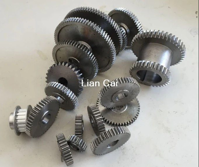 17pcs/set mini lathe gears , Metal Cutting Machine gears , lathe gears