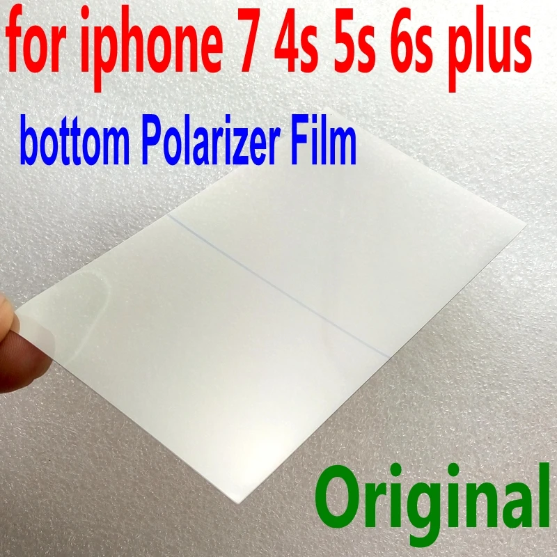 10pcs Original back Polarizer Sliver film for iphone 7 8 4 5s 6s plus ...