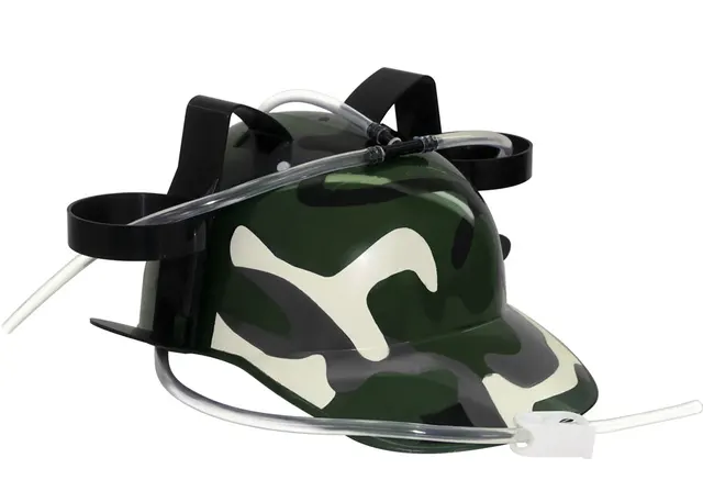 different colors beer hats Beverage Holder Helmet Drinking Straws ...