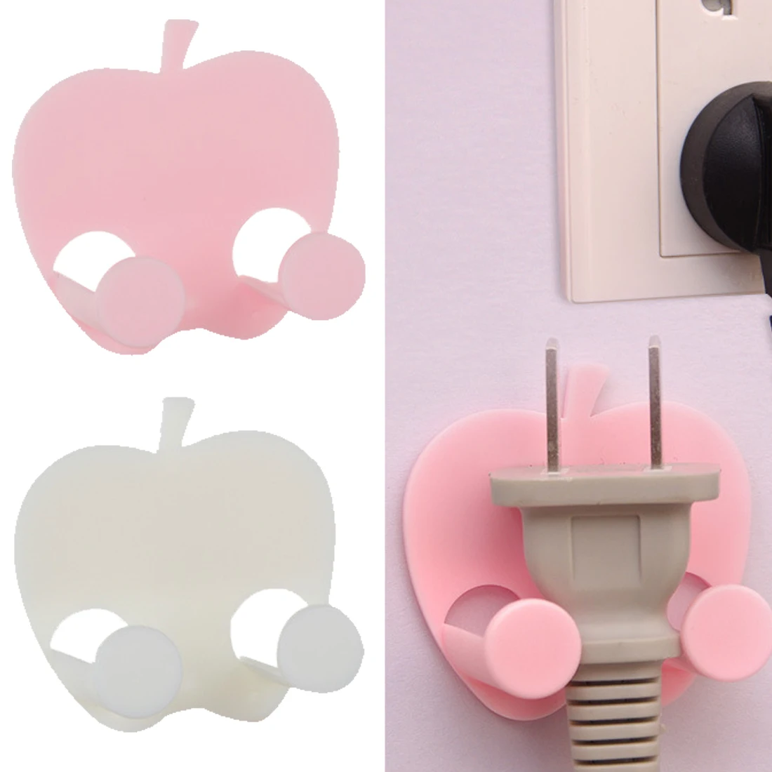 Power Plug Socket Shape Hook Rack Holder Hanger Home Wall Decor ...