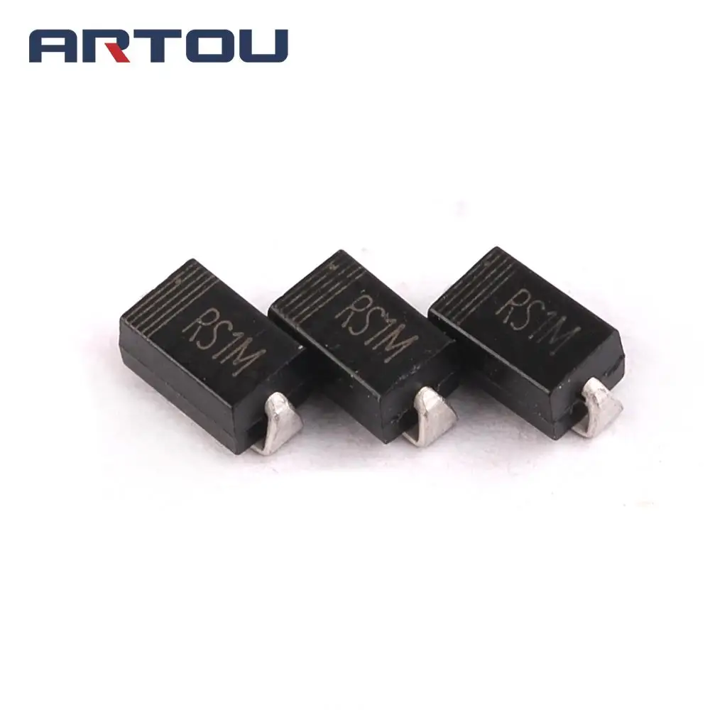 Diodo de recuperación rápida, FR107, RS1M, 100 V, 1A, SMD, 1000 Uds.|fast recovery diode ...