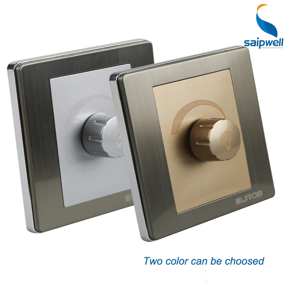 Luxury Rotating Triac Dimmer Switch Wall Switch for Light Lamp /Light ...