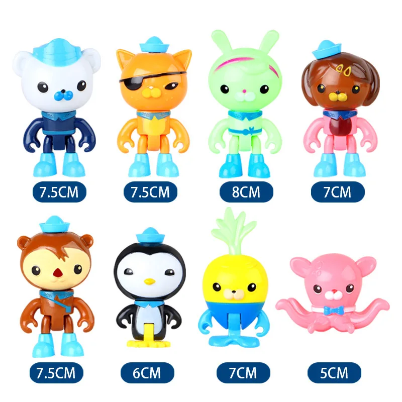 The Octonauts Figure Barnacles Kwazii Action PVC Shellington Toy ...