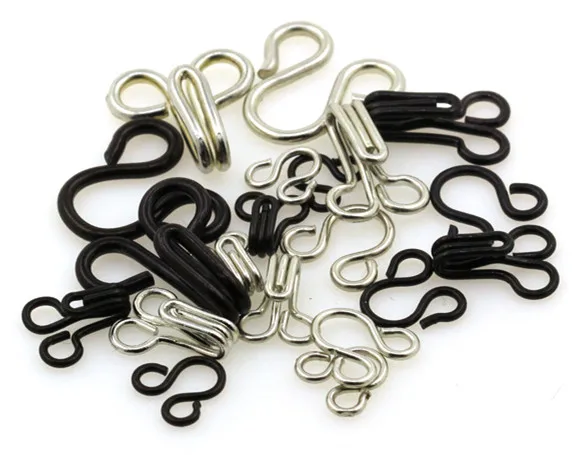 20pcs/lot combined copper buttons Metal hook buckle collar hook hidden ...