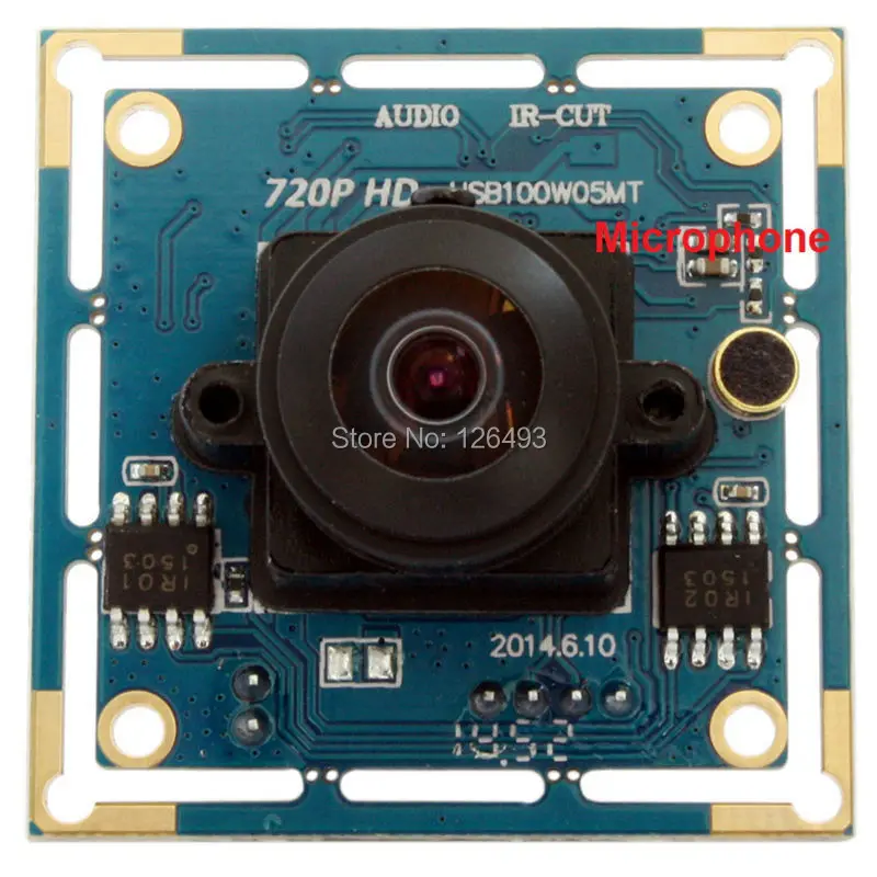 ELP рыбий глаз 720 P OV9712 Сенсор Широкий формат Камера модуль с ИК ...