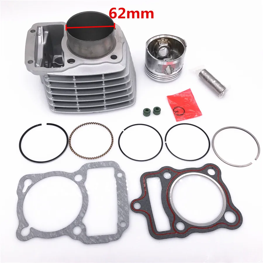 62mm Big Bore Motorcycle Cylinder Kit For Honda CG125 CG 125 CARGO ...
