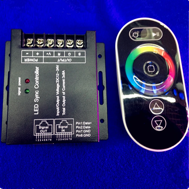 New design DC12 24V RGB synchronous controller ,RF Touch RGB controller ...