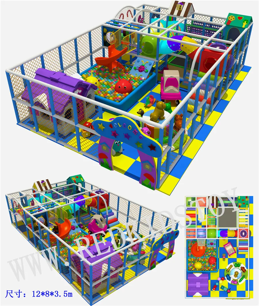 Eco-friendly-Multifunctional-Electric-Indoor-Playground-for-Kids-HZ ...