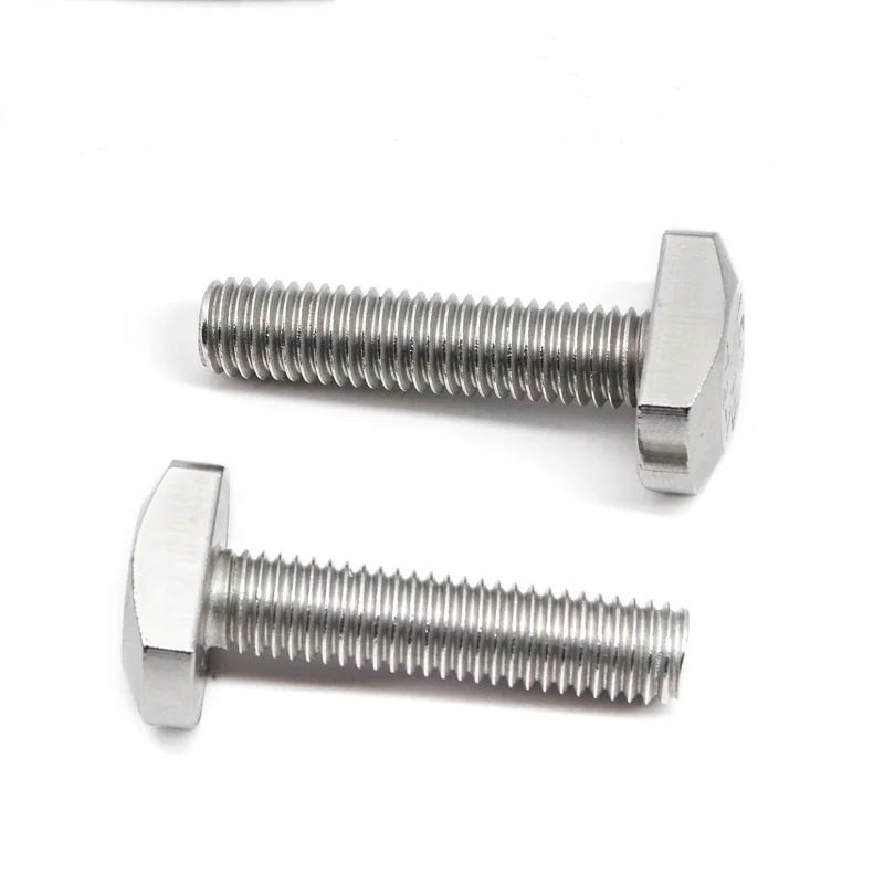 4pcs M8 stainless steel T type screw plate screws home decoration bolts ...