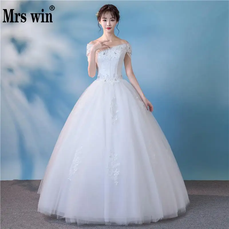 Luxury Wedding Dresses 2019 New Mrs Win Wedding Dress Sexy V neck Lace ...