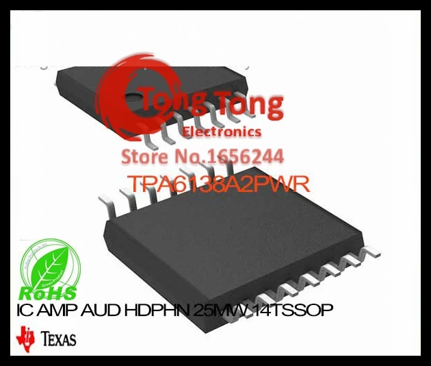 TPA6138A2PWR-IC-AMP-AUD-HDPHN-25MW-14TSSOP-TPA6138A2PWR-6138-TPA6138 ...
