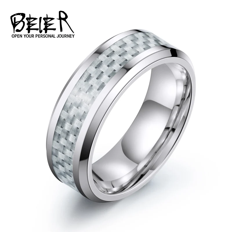 Beier 316L Stainless Steel ring Royal Men's Fashion Wedding Ring High ...