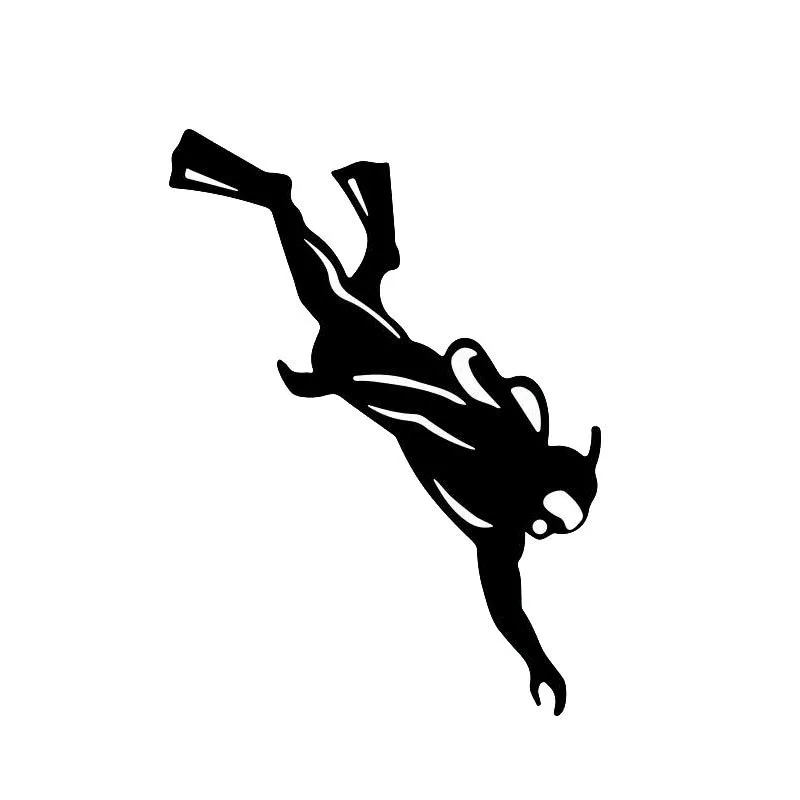 Aliexpress.com : Buy 10.1*13.7CM Interesting Diving Enthusiasts Car ...