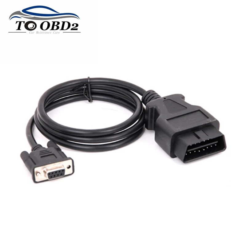 Universal OBD 2 16PIN DB9 RS232 Cable for Car Diagnostic Adapter Scanner Car OBDII Connertor ...
