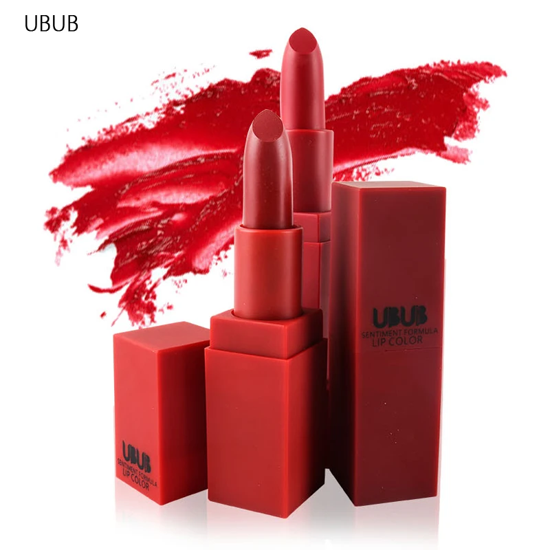 UBUB 5 Colors Matte Lipstick Smooth Moisturizing Long lasting ...